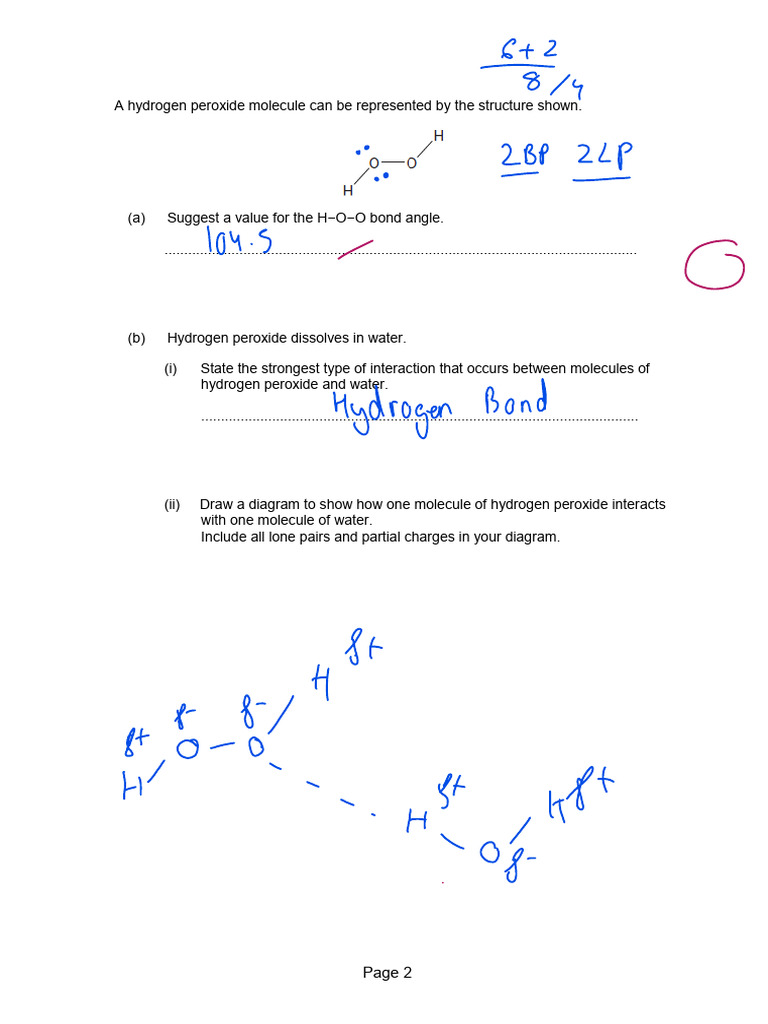 Bonding Questions | PDF | Chemical Bond | Chemical Compounds