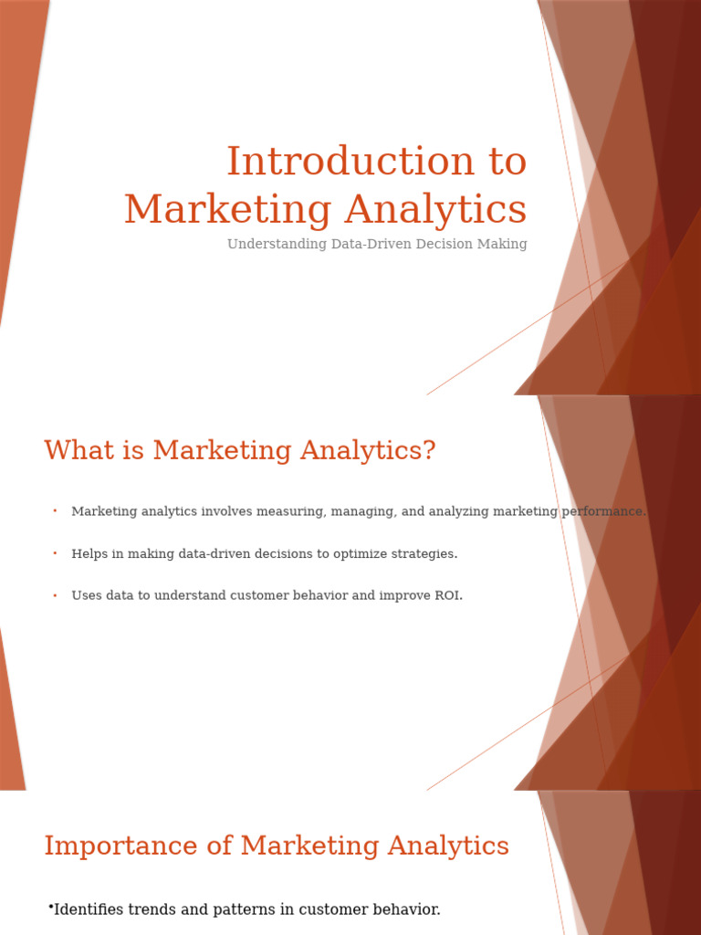 Introduction To Marketing Analytics | PDF