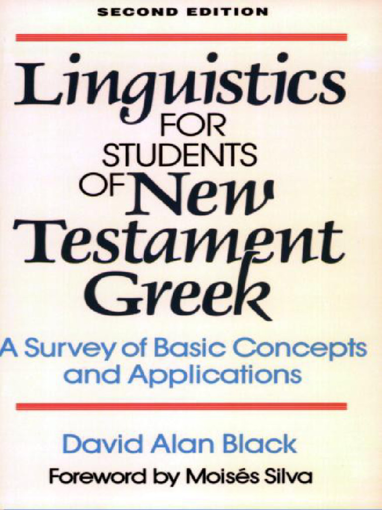 Linguistics For Students of New Testament Greek | PDF | Linguistics ...