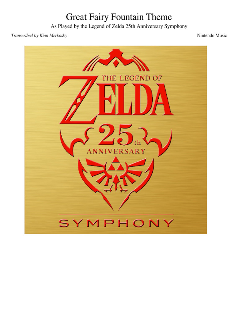 Great Fairy Fountain Theme - The Legend of Zelda | PDF