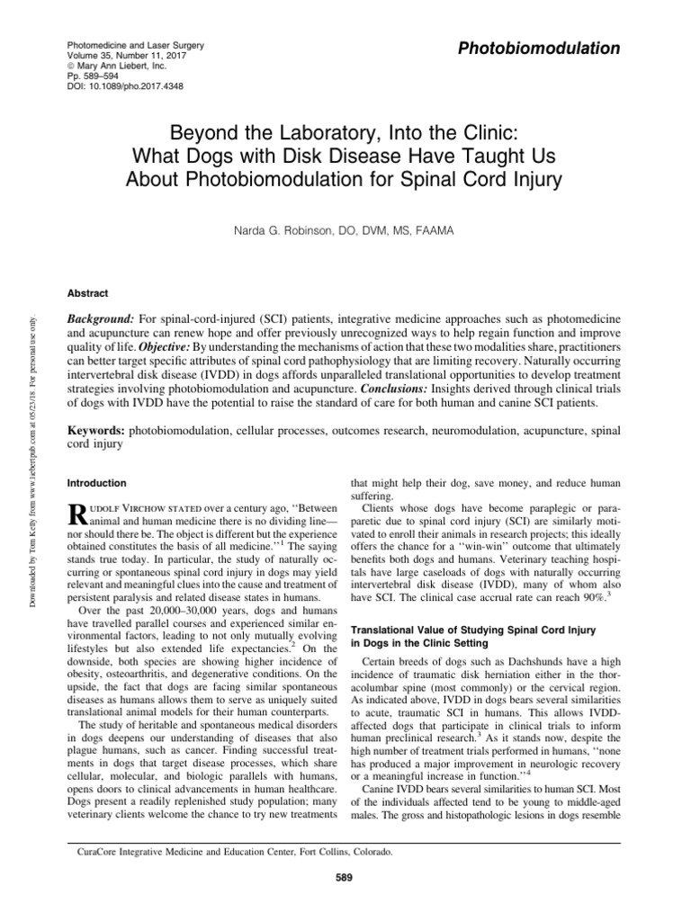 Beyond The Laboratory Into The Clinic WH | PDF | Neuron | Inflammation