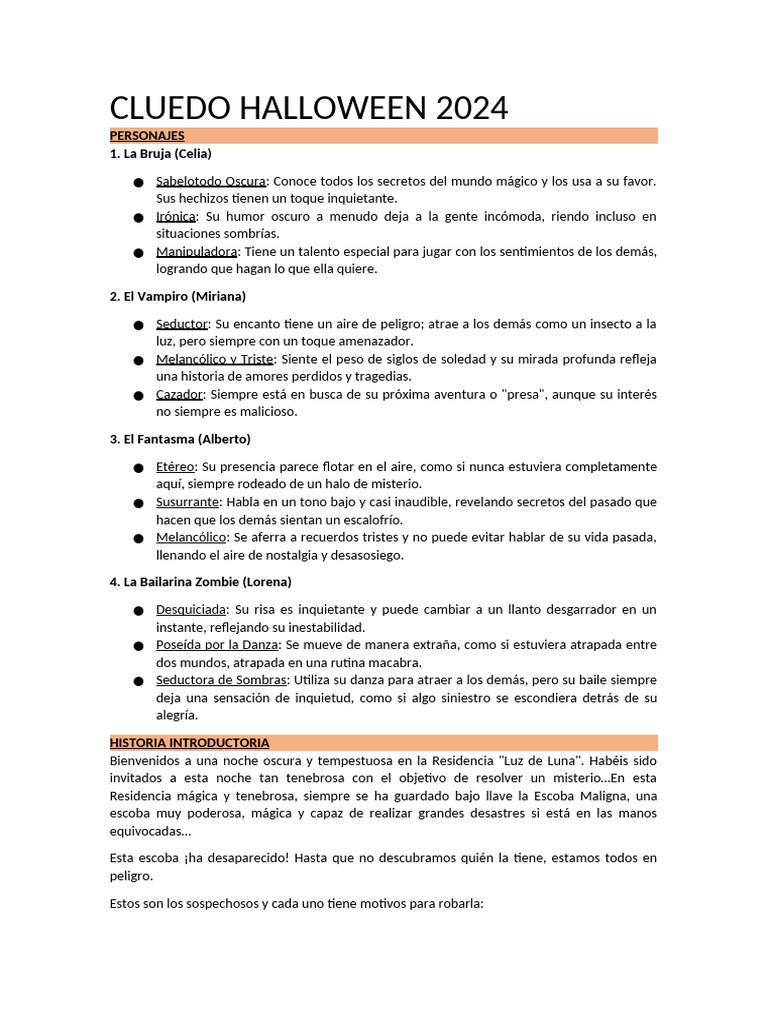 CLUEDO HALLOWEEN | PDF