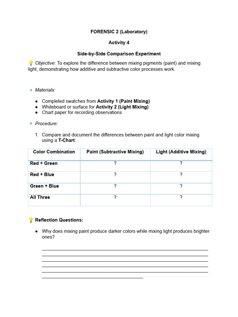 Acitivity 4 (Comparison of Color) | PDF | Color | Image Processing