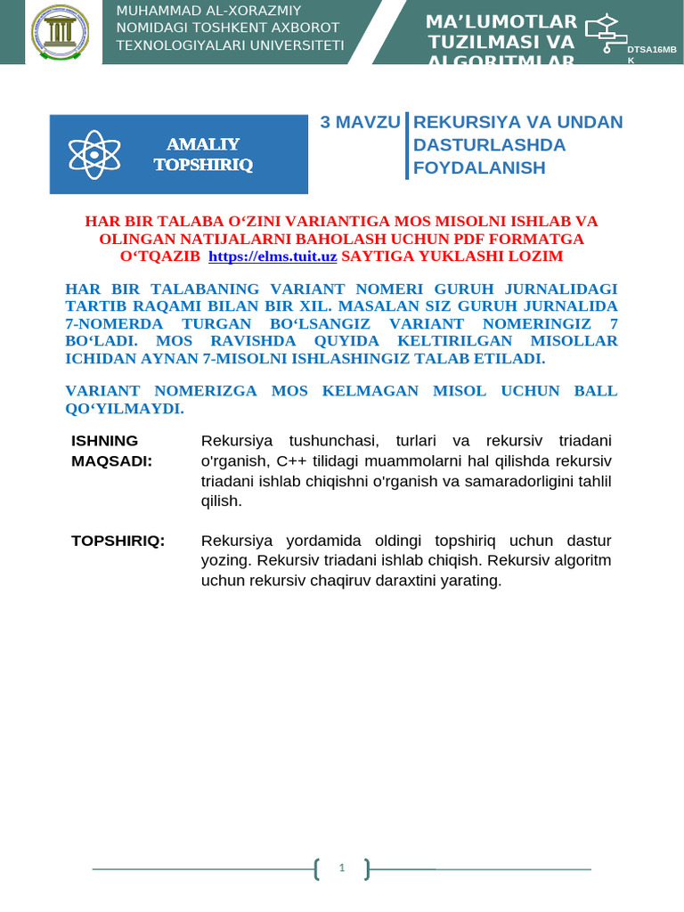 Amaliy Topshiriq Amaliy Topshiriq Amaliy Topshiriq Amaliy Topshiriq Amaliy Topshiriq Amaliy ...