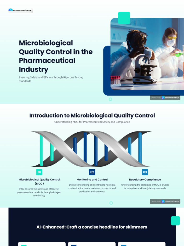 Microbiological Quality Control in Pharmaceutical Industry (1) | PDF
