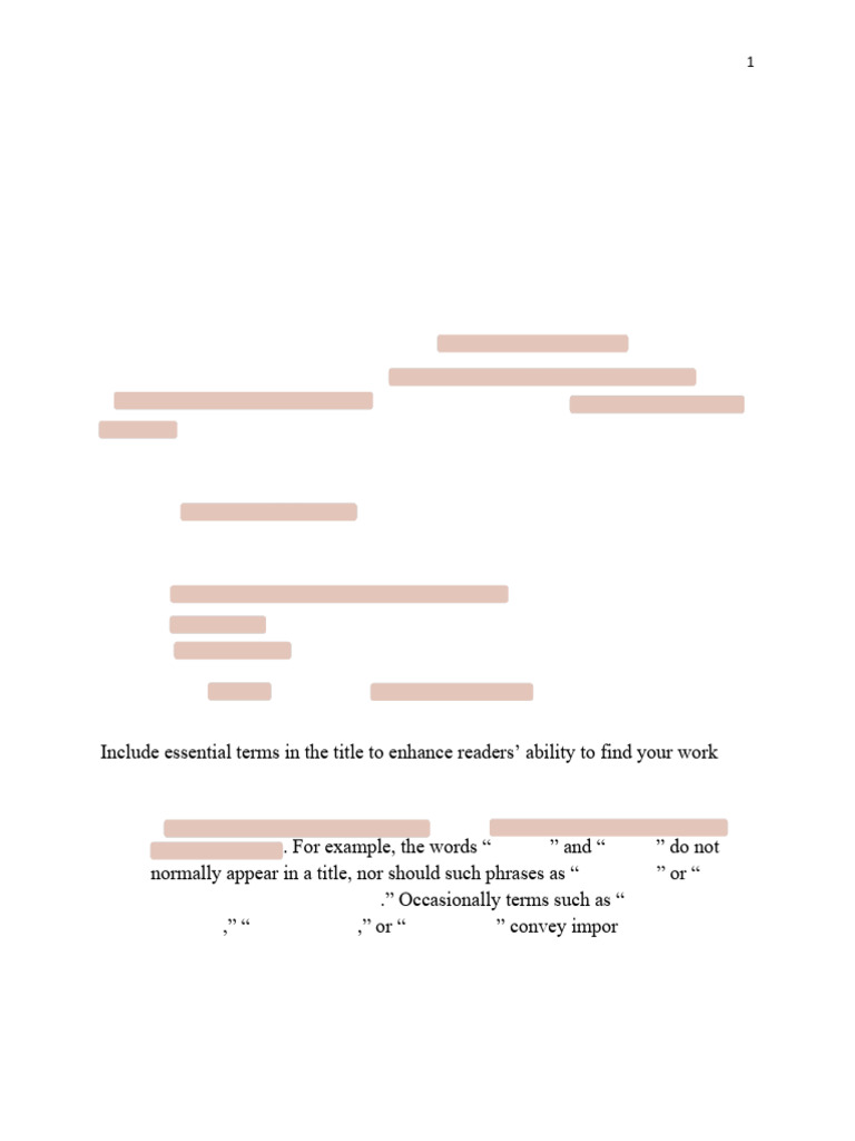 Article Structure and Title Optimization | PDF | Methodology | Abstract ...