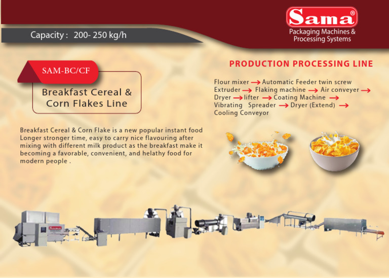 Breakfast Cereal Production Line Equipment | PDF