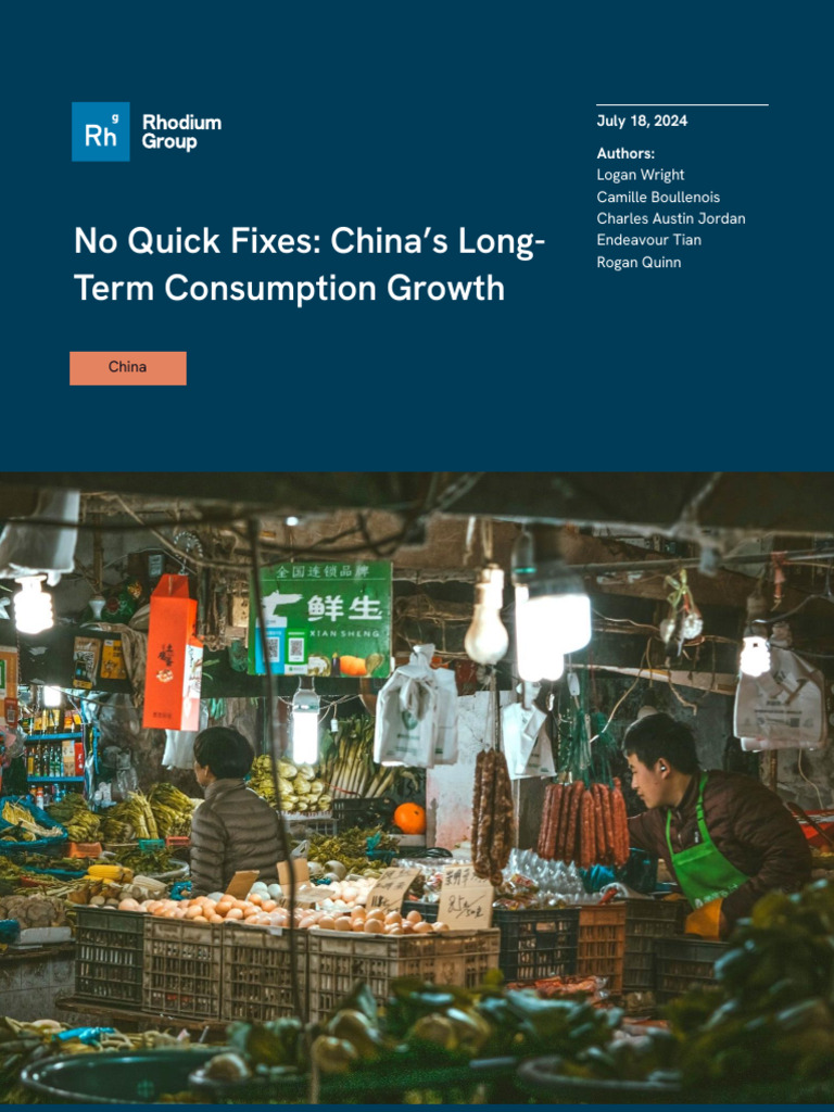 China's Long-Term Consumption Trends | PDF | Economic Growth ...