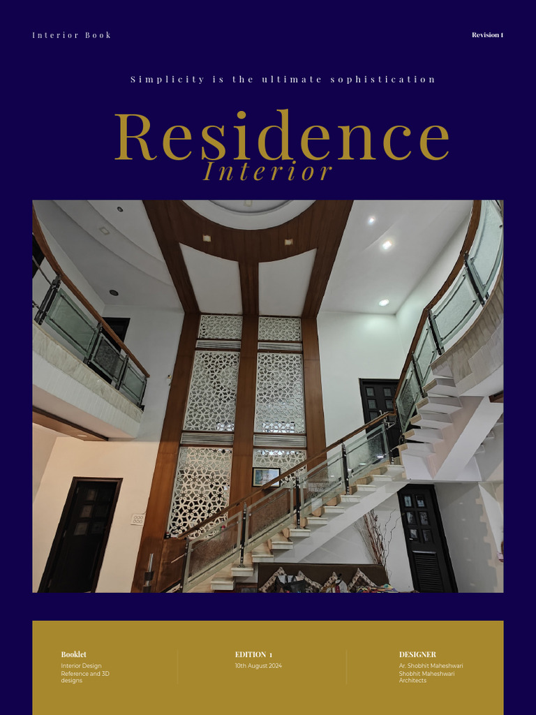 Nishant Choudhary Interior Booklet | PDF | Room | Wall