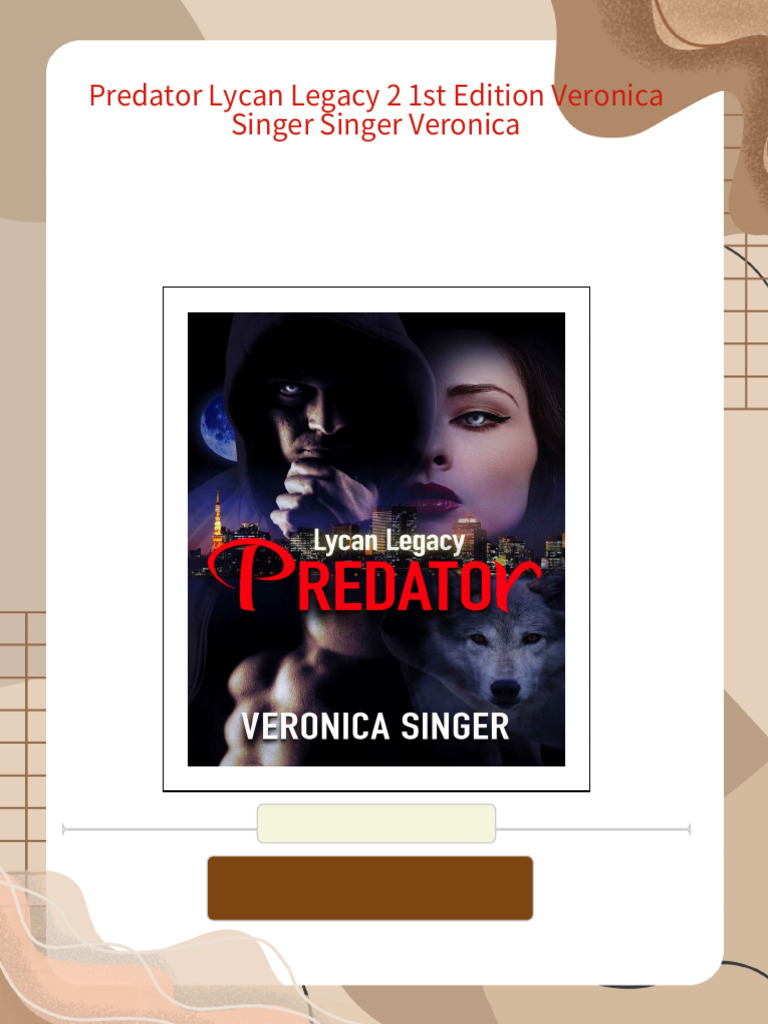 Predator Lycan Legacy 2 1st Edition Veronica Singer Singer Veronica ...