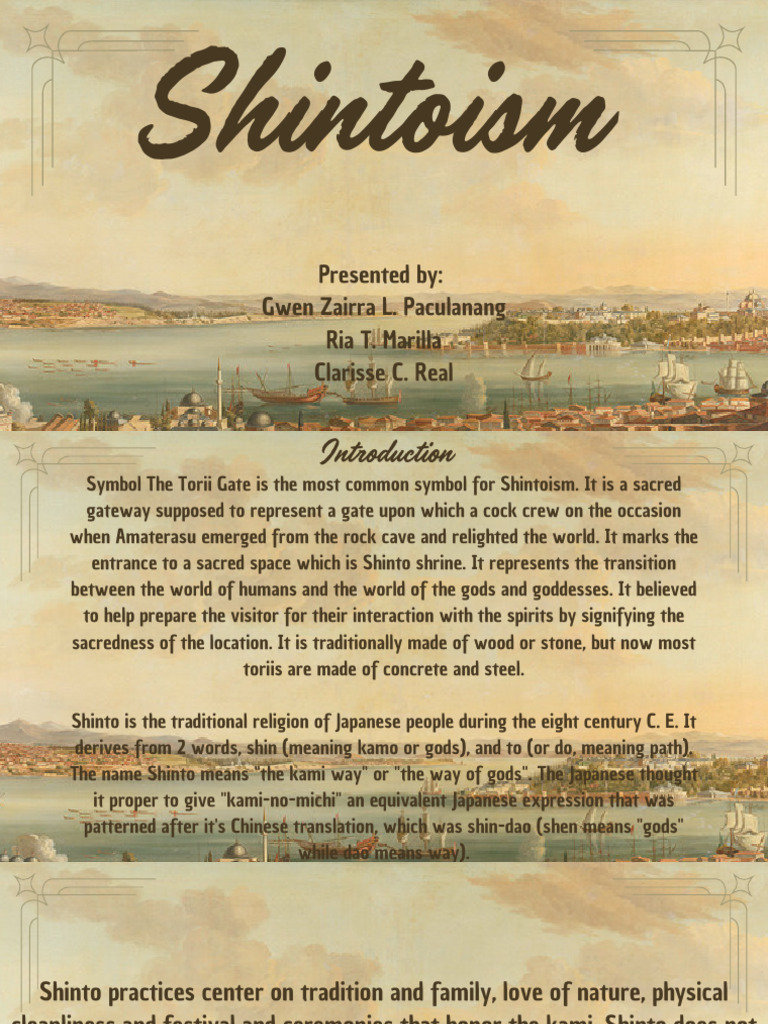 Shintoism Presented by Gwen - 20241120 - 201445 - 0000 | PDF | Shinto | Religious Belief And ...