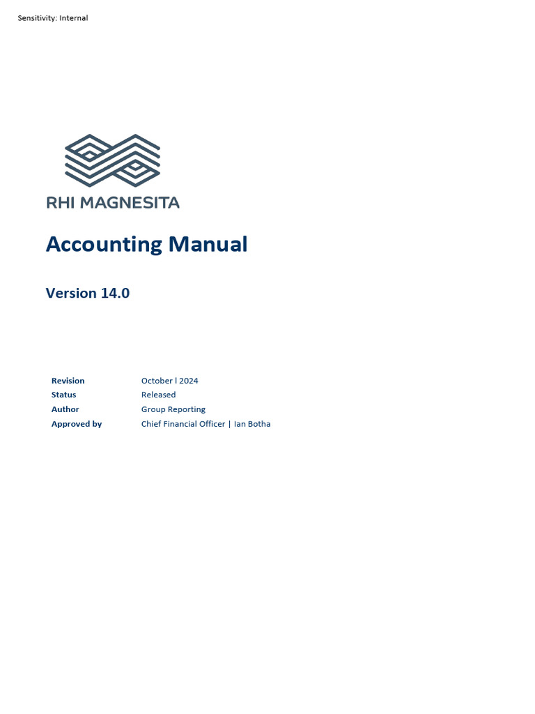 Accounting Manual Masterfile V14 Final | PDF | Expense | Money
