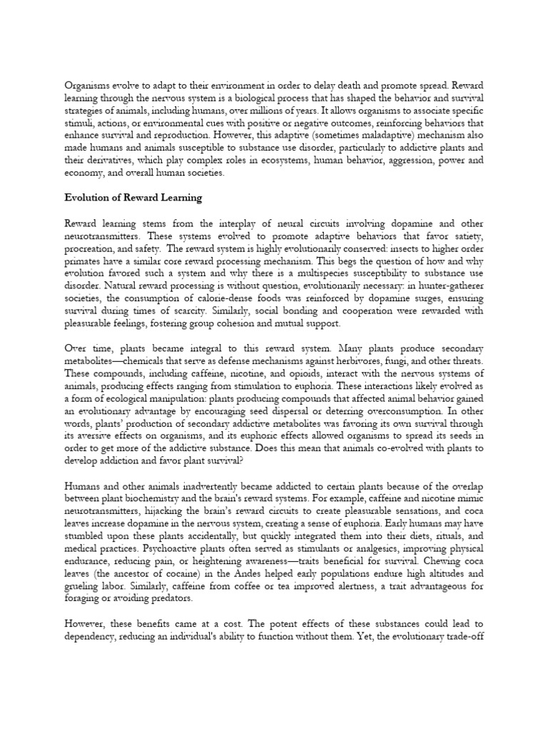 The Weaponizing of Reward Learning and Addiction | PDF | Reward System ...