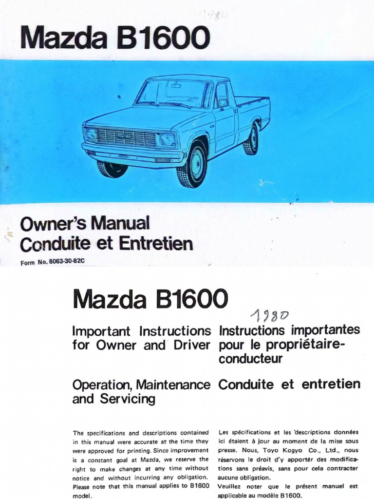 Mazda 1600 | PDF