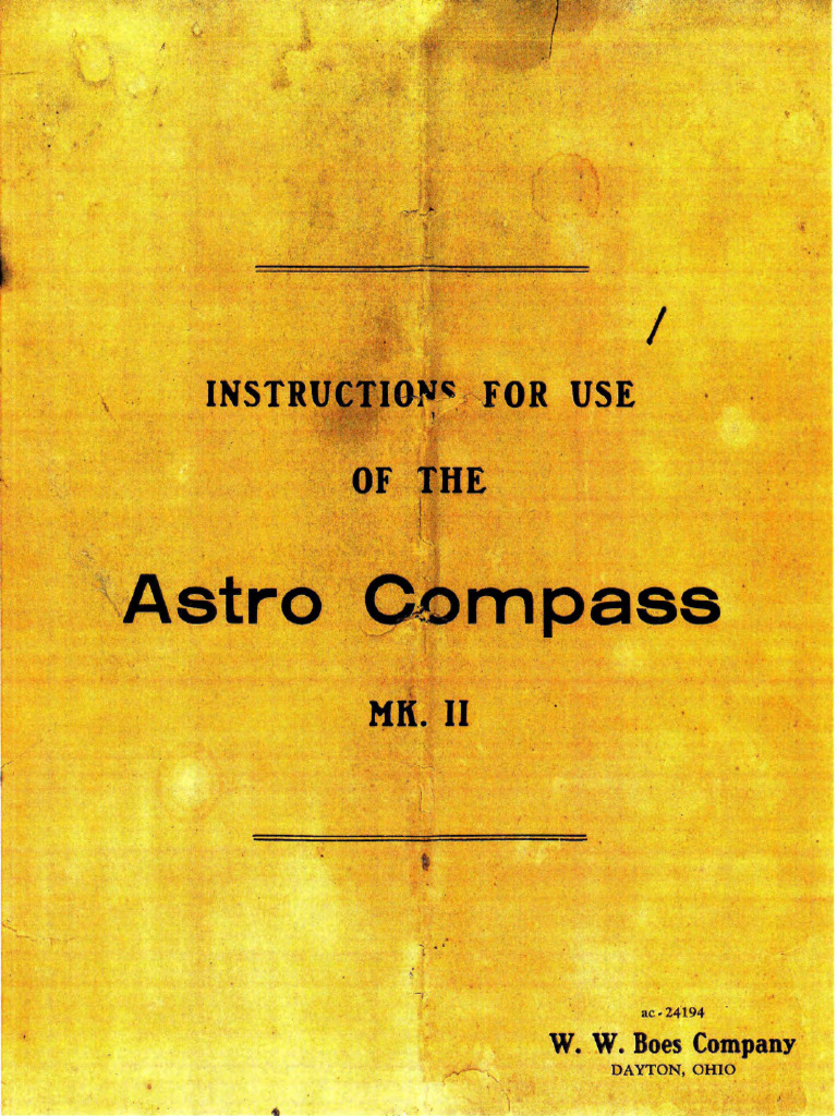 Astro Compass Mk II User Guide | PDF | Azimuth | Latitude