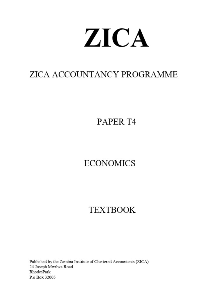 ZICA Economics Course Overview | PDF | Economics | Demand