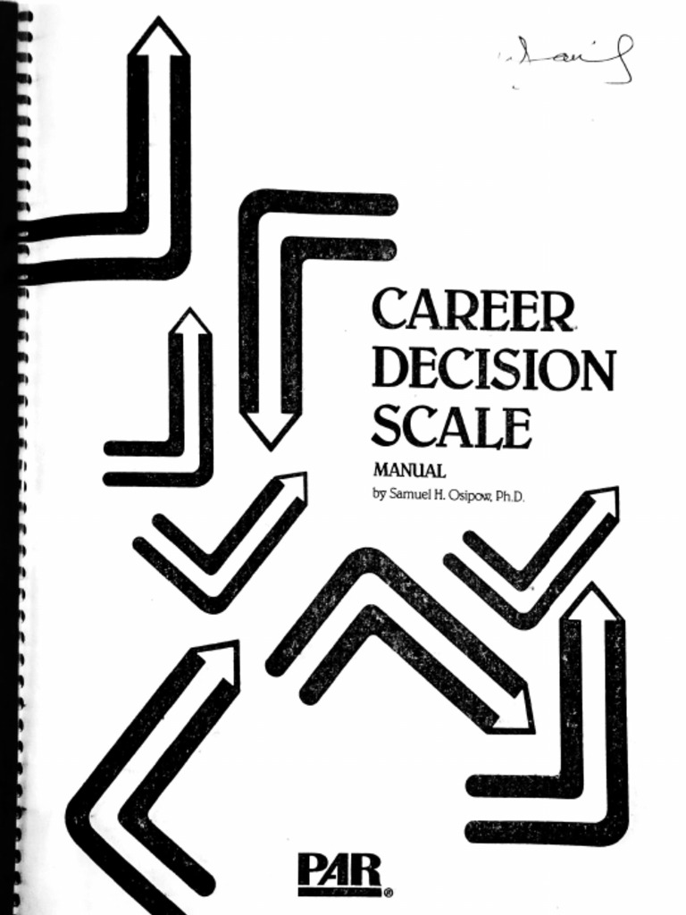 Career Decision Scale Manual | PDF