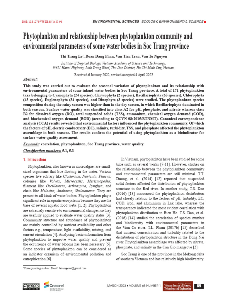 1117-Original Research-1642-2-10-20240308 | PDF | Phytoplankton | Water ...