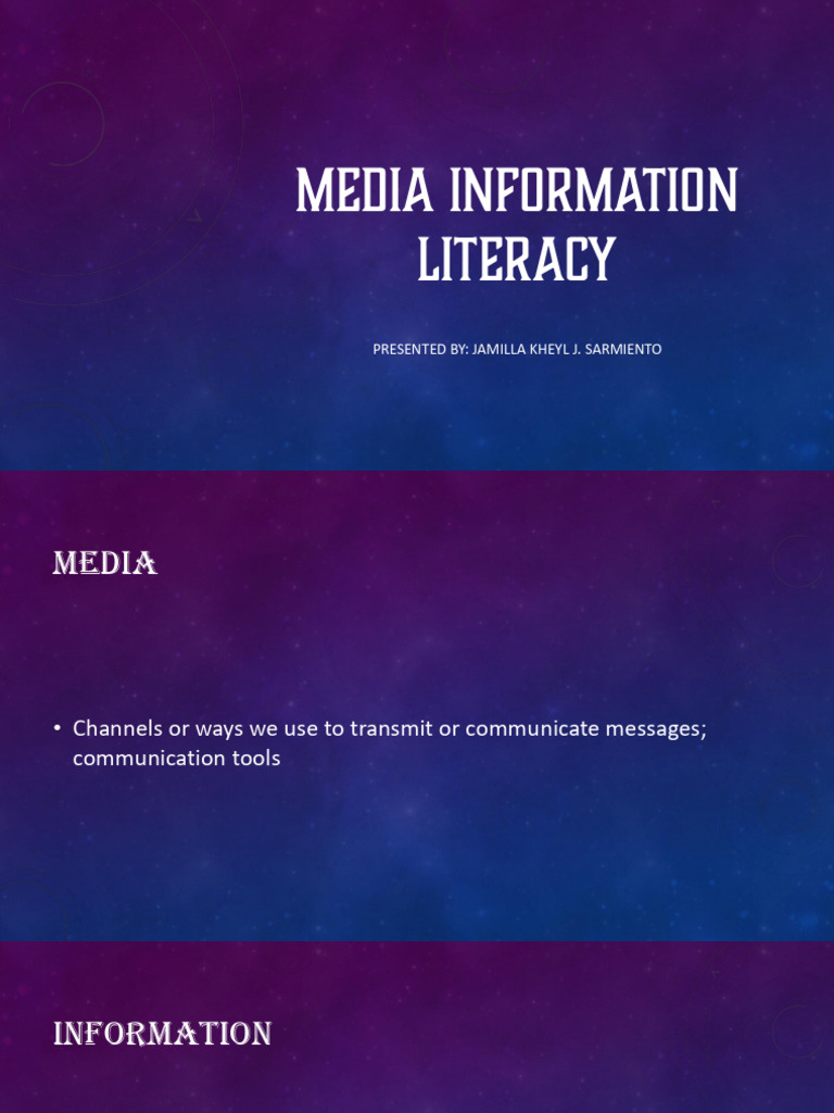 Media and Information Literacy Skills | PDF