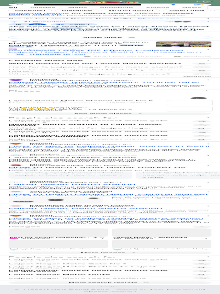 Lajpatnagar Market Nera Metro Gate No - Google Search | PDF | Rapid Transit | Public Transport