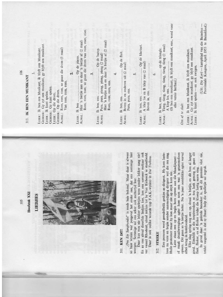 1966 Speletjies - 105-127 Liedjies Gesellig Harloop Bal Swembad | PDF