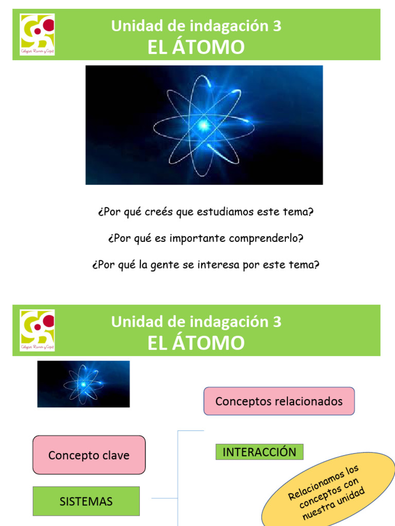 4 El Átomo | PDF | Moléculas | Tabla periódica