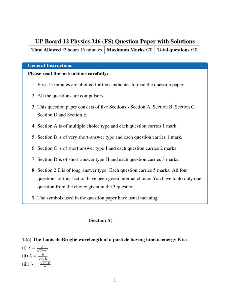 Up Board Class 12 Physics 346 FS Copy 1 | PDF | P–N Junction | Magnetism