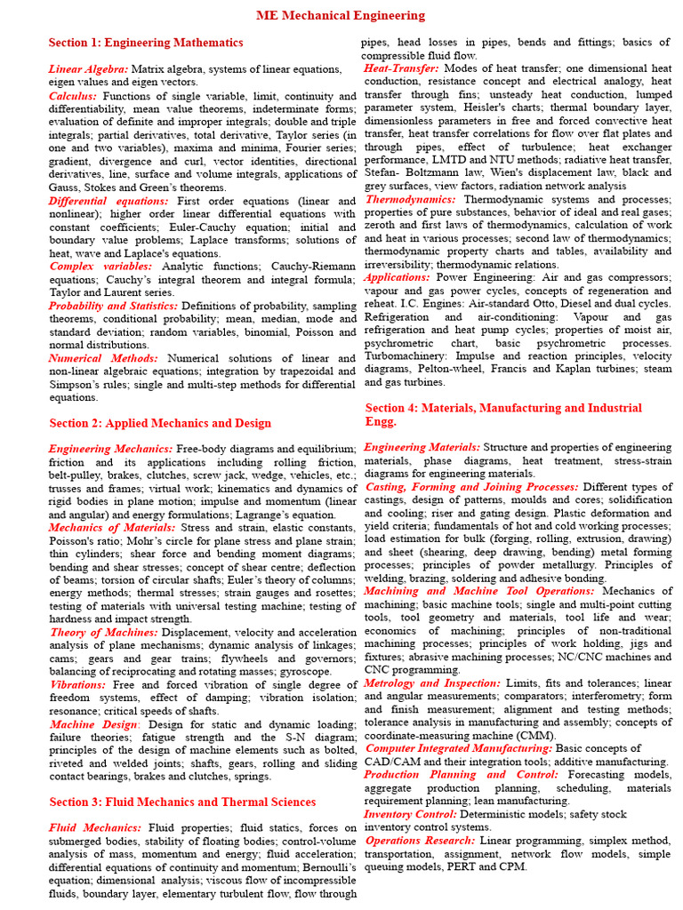 ME Mechanical Engineering | PDF | Fluid Dynamics | Heat