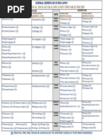 JC Written Exams Timetable 2025 | PDF | Qualifications