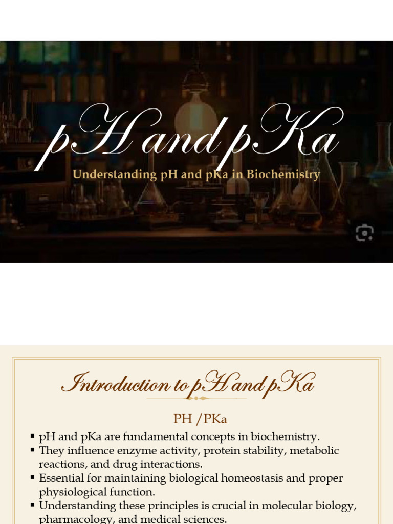 pH & pKa PDF | PDF | Acid Dissociation Constant | Ph