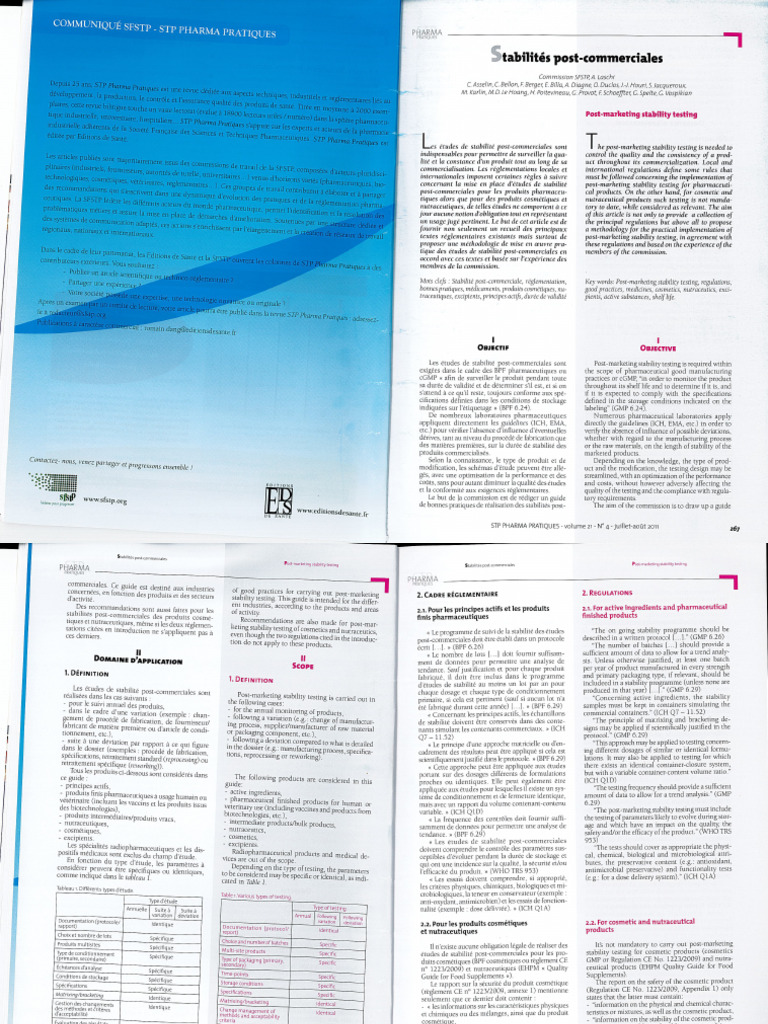 STP Pharma Stabilite | PDF