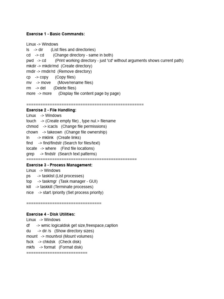 Linux-commands | PDF | Computer File | Operating System Families Linux-commands | PDF | Computer File | Operating System Families