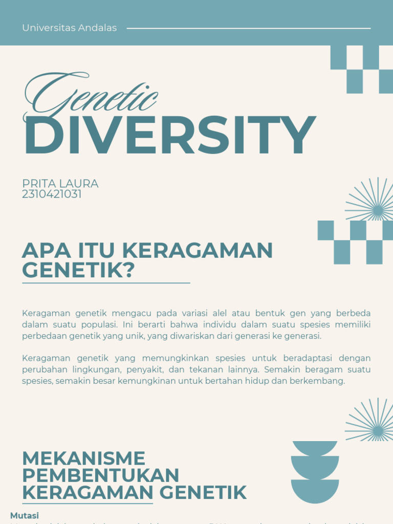 Keragaman Genetik: Definisi dan Contoh | PDF