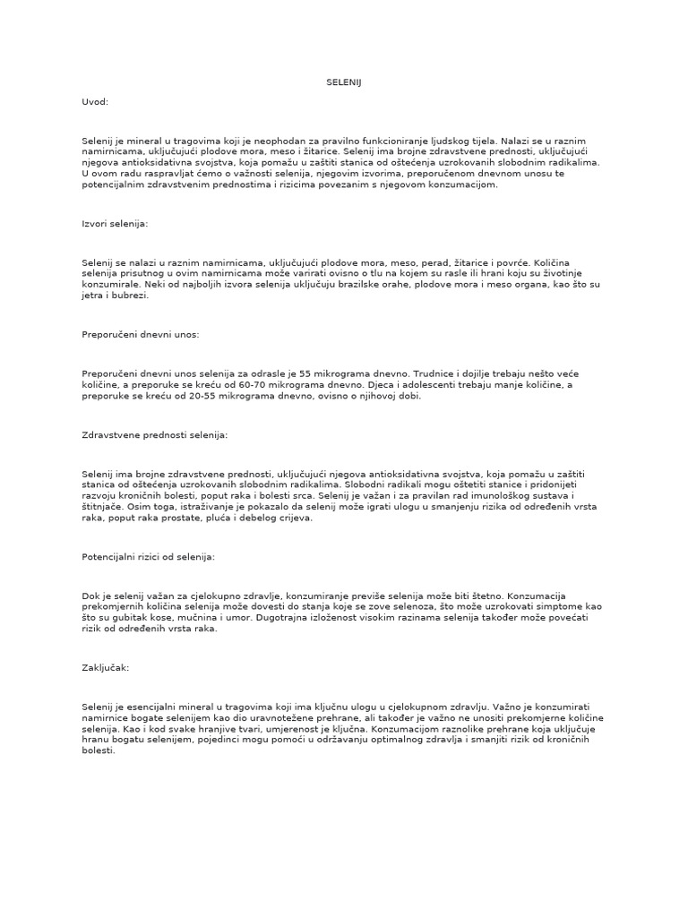 Selenij Kemija | PDF