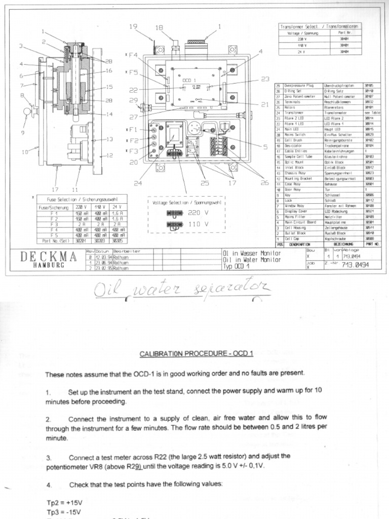 Deckma Hamburg OCD-1 | PDF