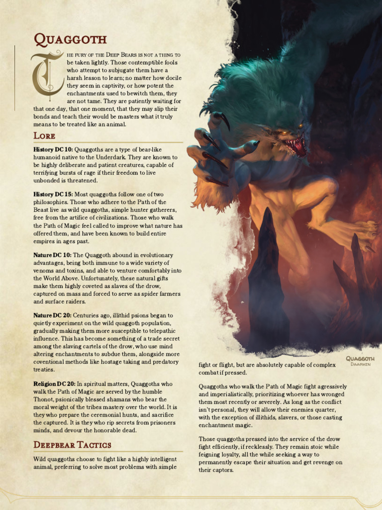 Quaggoth - The Homebrewery | PDF