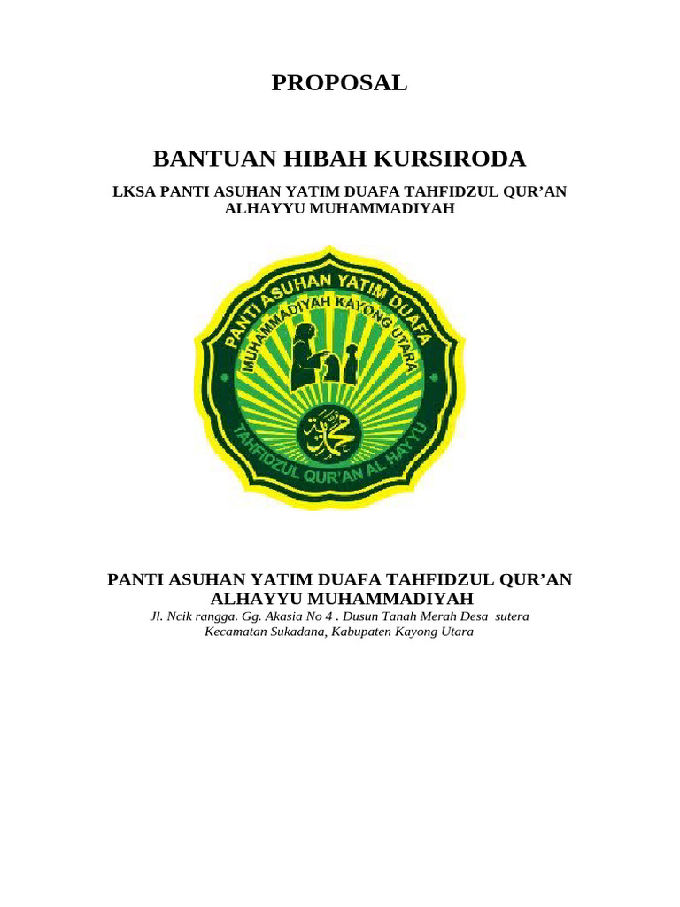 Proposal Kursi Roda | PDF