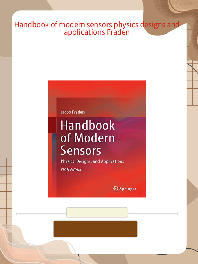 Handbook of Modern Sensors Physics Designs and Applications Fraden ...