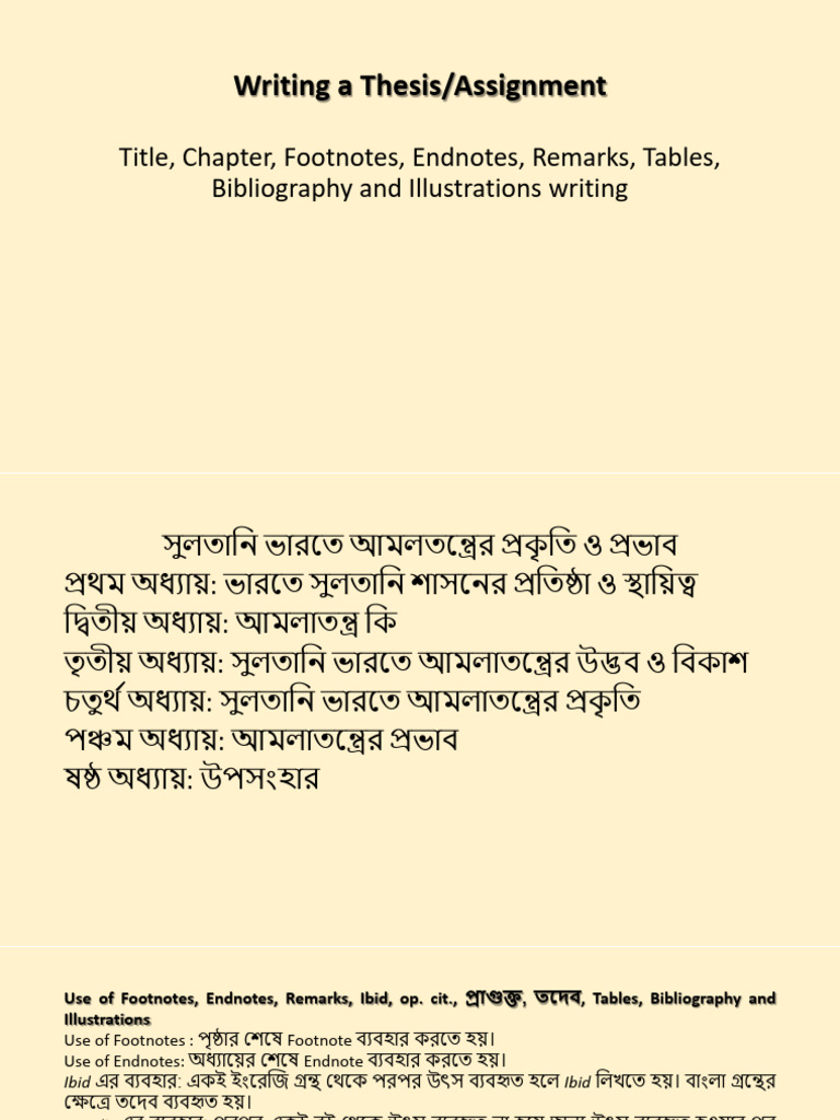 Thesis Writing | PDF