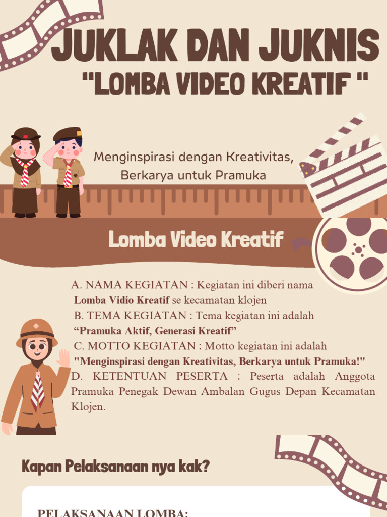 Lomba Video Kreatif Pramuka Klojen 2025 | PDF