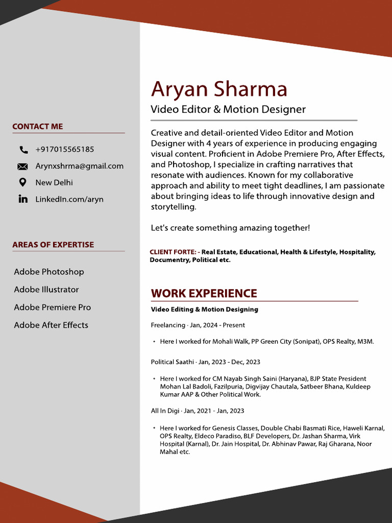 Aryan Sharma CV | PDF