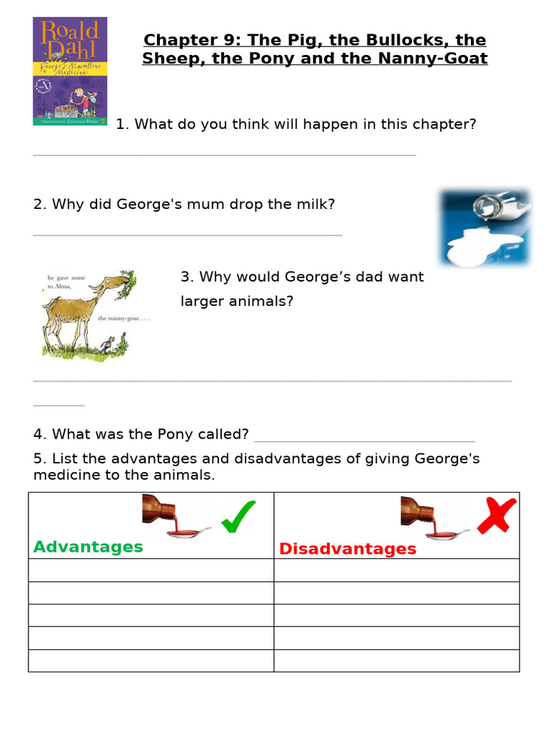 The Pig Bulls Sheep Pony and Nanny Goat | PDF