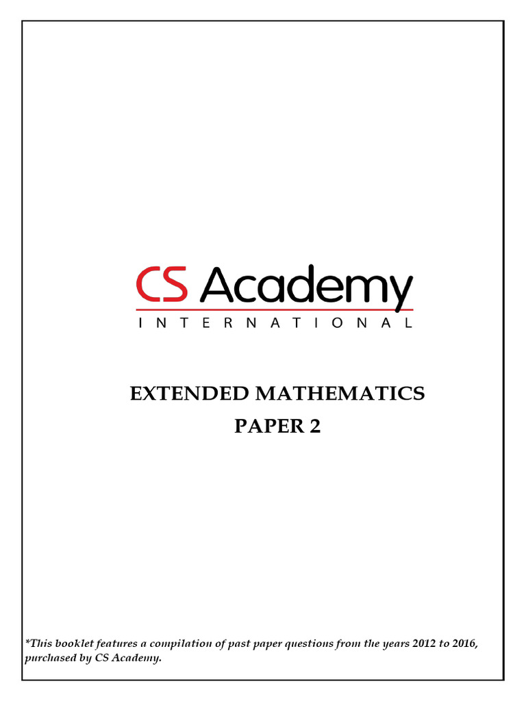 Extended Math Topicals P2 | PDF | Mathematics | Geometry