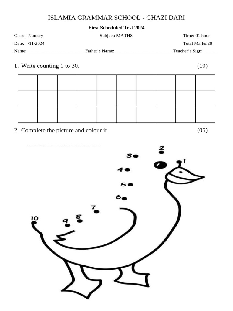 Nursery Maths 2 | PDF