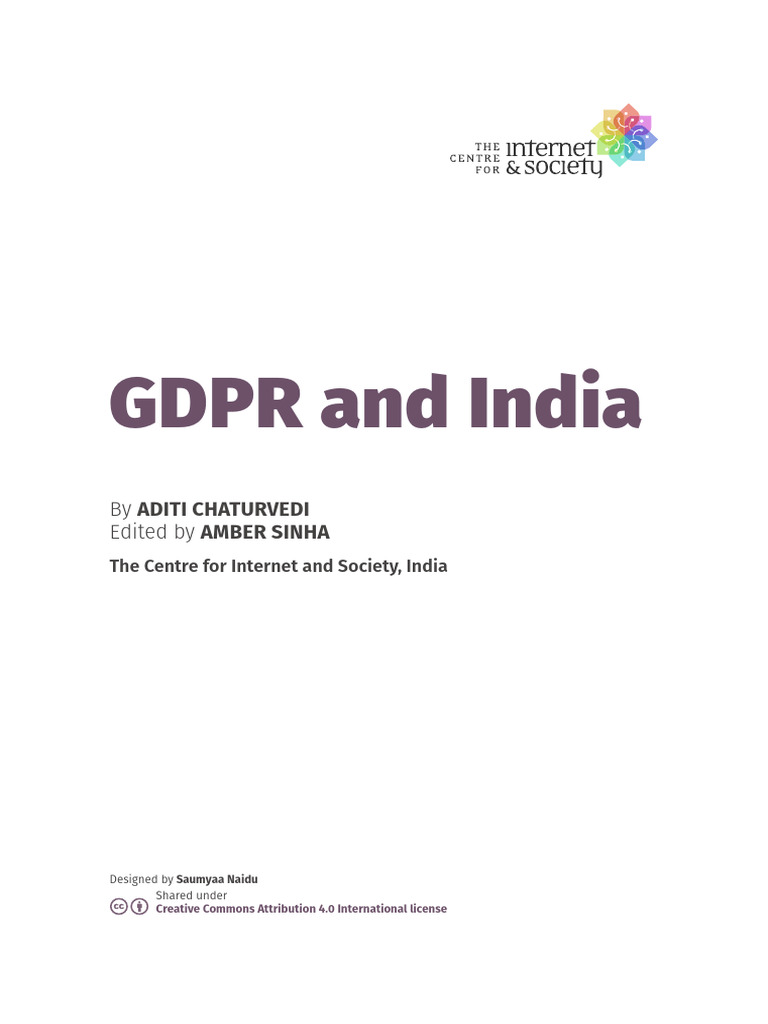 GDPR AND INDIA _merged | PDF | Information Privacy | Fine (Penalty)