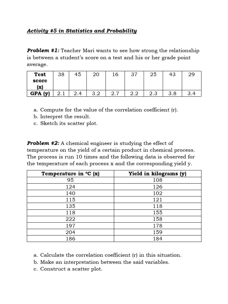 Q4 Activity 5 in ProbStat | PDF