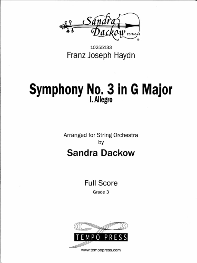 Sinfonía 3 Haydn | PDF