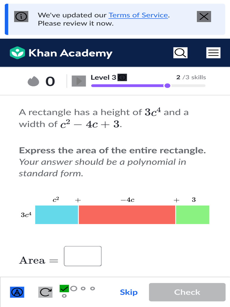 Polynomial Arithmetic Quiz 2 Khan Academy | PDF