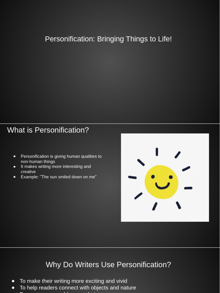 Yr 6 Personification | PDF