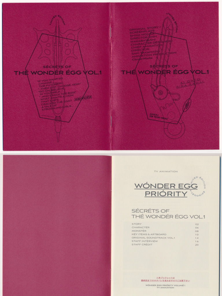 Wonder Egg Priority Secrets of The Wonder Egg (Vol. 1, 2, 3) (BD Scan ...
